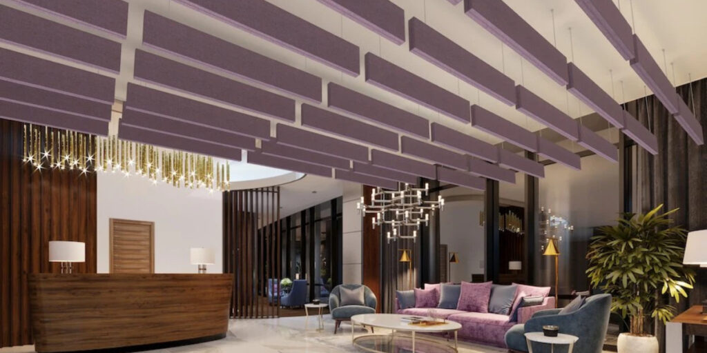 Elevating Lobbies: The Unseen Power of Acoustic Ceiling Clouds